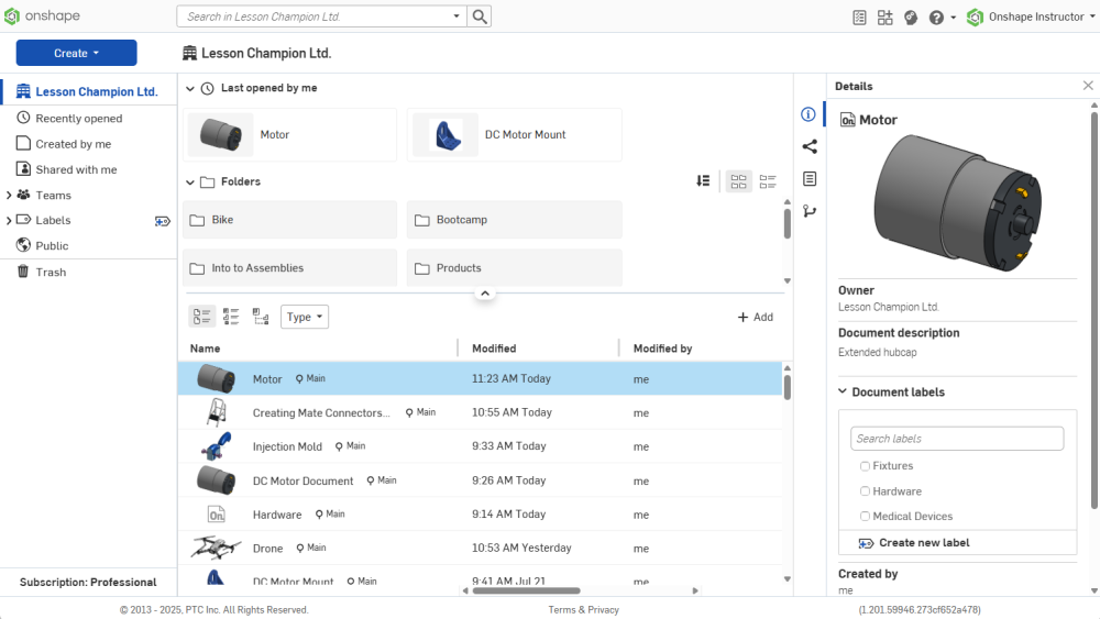 Onshape Learning Center