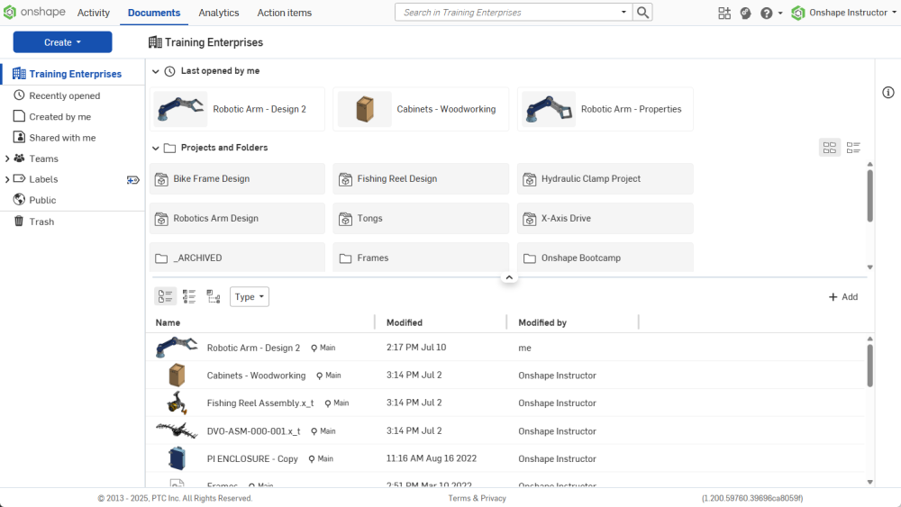 Onshape Learning Center
